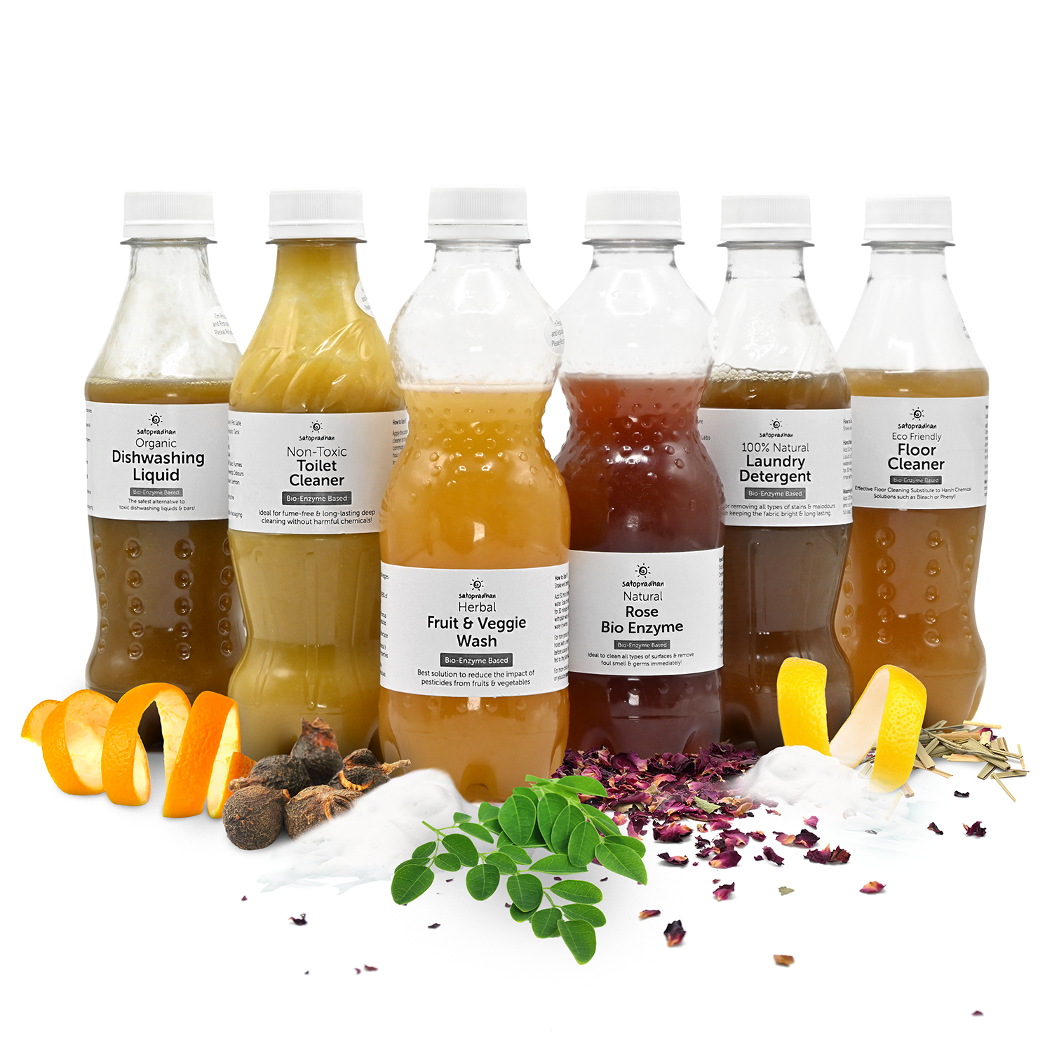 Eco Home Cleaners Trial Pack - 6 Bio Enzyme Based Natural Cleaners