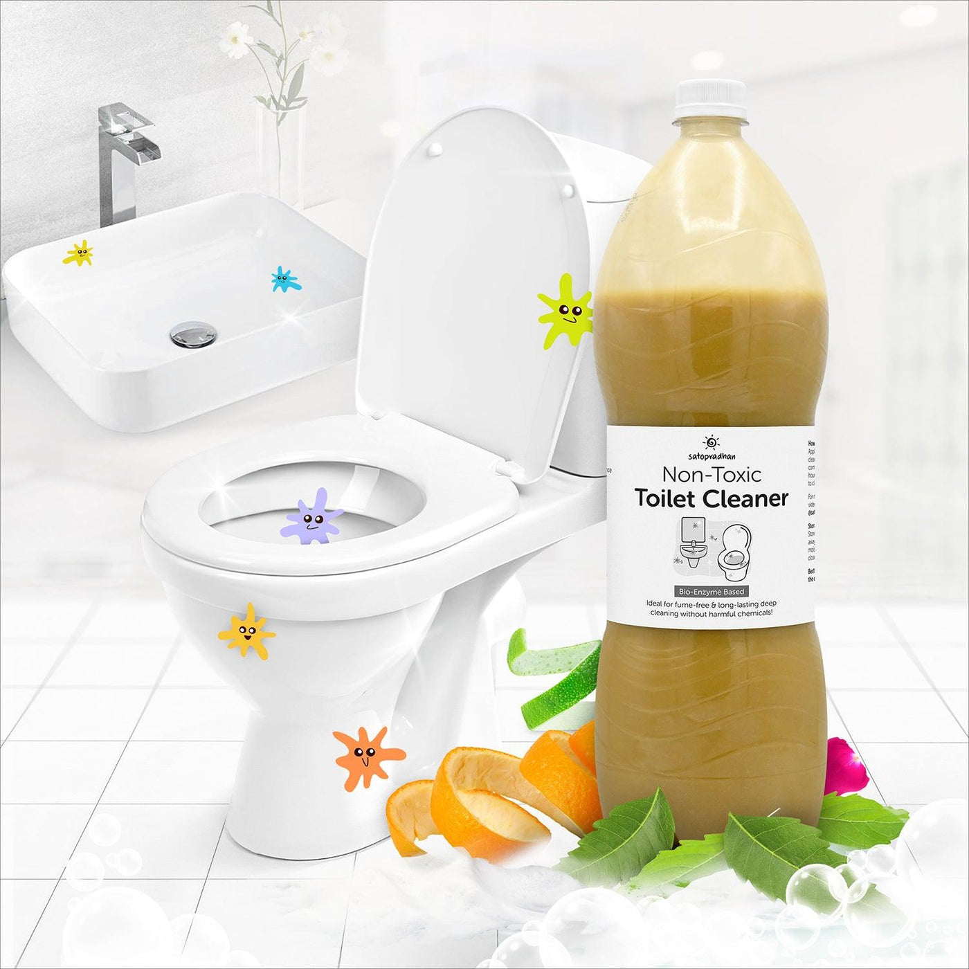 Non-Toxic Organic Toilet Cleaner - Eco-Friendly & Biodegradable 750ml ...